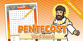 Pentecost Word Search | Christian Education | Twinkl USA