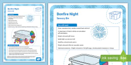 Fireworks Sensory Tray Instructions and Inserts - Twinkl