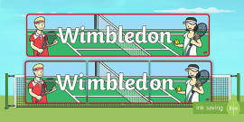 FREE! - Wimbledon Display Borders (Teacher-Made) - Twinkl