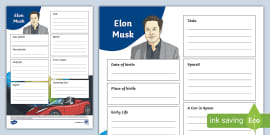KS1 Elon Musk Differentiated Reading Comprehension Activity