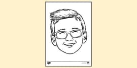 Human Head Silhouette Colouring | Colouring Sheets - Twinkl