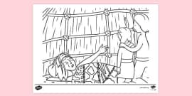 Children Speaking Colouring Sheet | Colouring Sheets