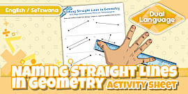 -100 to 100 Number line Setswana