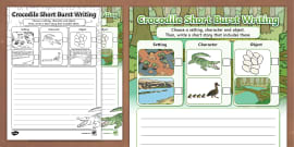 Crocodile Letter Writing Template - KS1 (teacher made)