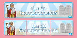 KS2 The Ten Commandments Display Posters - RE Resources