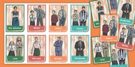Blood Brothers Character List Cards | KS3 English | Beyond