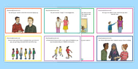 Respect Scenario Cards (teacher made)