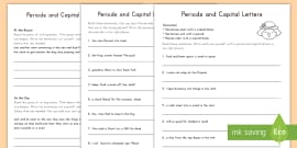 Using Capital Letters Activity (creat de profesori) - Twinkl