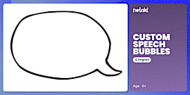 👉 Editable Speech Bubble Writing Templates | Primary Resources