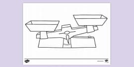 FREE! - Weighing Scales Colouring Sheet (teacher made)