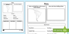 KS1 Peru Research Activity Pack (Teacher-Made) - Twinkl
