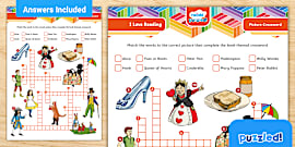 I Love Reading - Book-Themed Picture Word Search | Puzzled