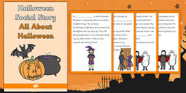 Halloween Social Situation Going Trick or Treating - Twinkl