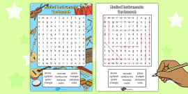 FREE! - Music Word Search | Word Search with Answer Key