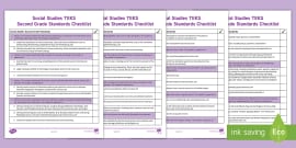 Mathematics TEKS Kindergarten Standards Checklist