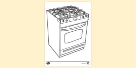 FREE! - Bake In Oven Colouring Sheet | Colouring Sheets
