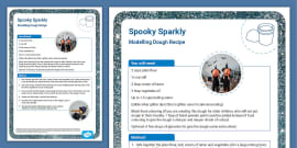 Witch's Spell Modelling Dough Recipe and Mat Pack | Twinkl