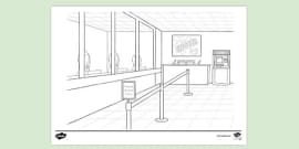 FREE! - Bank Background Colouring | Colouring Sheets