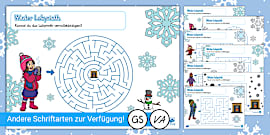 Tennis Labyrinth-Arbeitsblätter - Twinkl Deutschland