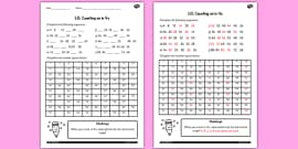 Counting in 2s, 3s, 5s & 10s Worksheet — Counting Worksheets