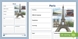 KS2 Paris Fact File (Teacher-Made) - Twinkl
