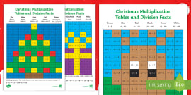 6, 7, 8 and 9 Times Tables - Christmas Times Tables resource