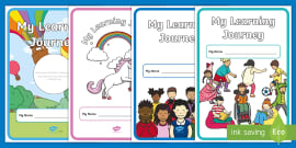 Learning Portfolio Editable Book Cover (teacher made)