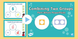 👉 Combining Two Groups Part-Whole Dot Card Activity