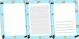 FREE! - ICT Page Borders - ICT, computers, page border, a4 border, template