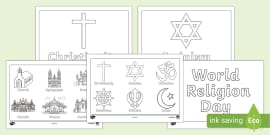 Major World Religions Display Posters (teacher made)
