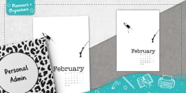Calendar Tabs Planner Insert | Twinkl Busy Bees - Twinkl