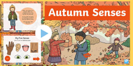 Autumn Senses Word Mat (teacher made)