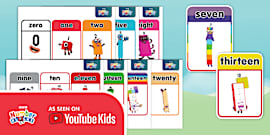 Numberblocks: 0 - 20 Number Cards (teacher made) - Twinkl