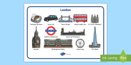 Landmarks in London Fact Matching Cards (teacher made)