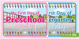 Welcome to Kindergarten Display Banner (teacher made)