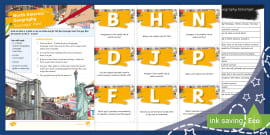 Human and Physical Features of North America Sorting Cards