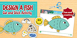 Design a Colourful Fish Cut and Stick Activity
