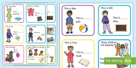 Personal Pronoun Picture Cards (Teacher-Made)