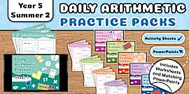 👉 Year 5 Arithmetic Challenge Pack,year 5 arithmetic