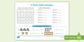 Times Tables Activity Sheets Pack - Primary Resources