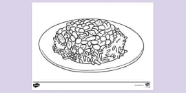 FREE! - Bag of Rice Colouring | Colouring Sheets - Twinkl