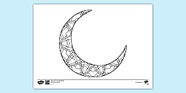 Phases of the Moon Mindfulness Colouring Sheets - Twinkl