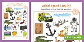 Initial Sound I Spy Activity: Letter i (teacher made)