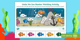 Under the Sea Adventure Counting Worksheet / Worksheet