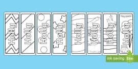 FREE! - Sienna Name Simple Colouring Bookmarks - Twinkl