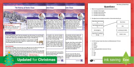 Santa Claus History Reading Comprehension - English - Twinkl