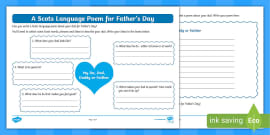 Father's Day Poem Abstract Noun Worksheet | Worksheet