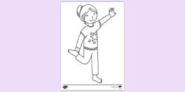FREE! - Child's Leg Colouring Sheet (teacher made)