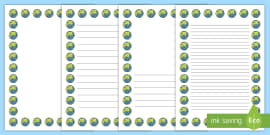 FREE! - 👉 Geography Page Borders - Twinkl