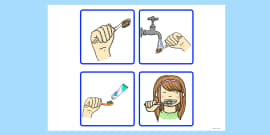 Teeth Brushing Sequencing Activity (teacher made)